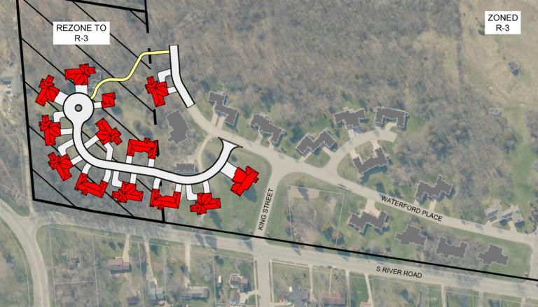 Cedar Crest site map for neighborhood townhome meeting 82119 - Cedar Crest